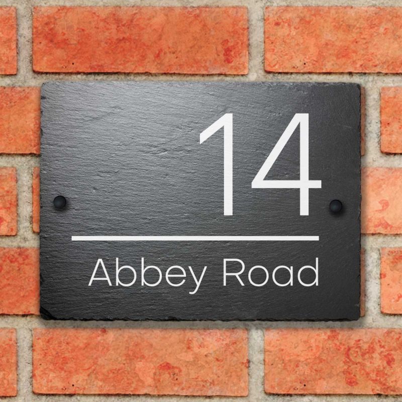 Rustic Slate House Sign 20cm x 15cm