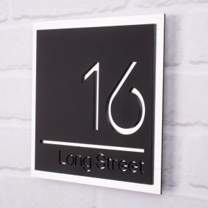 Custom Contemporary House Sign, Contemporary Signs UK