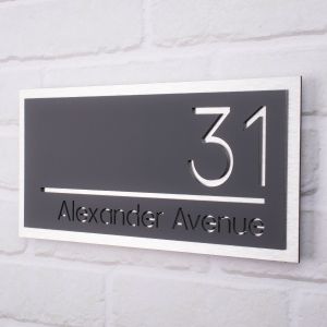 Custom Contemporary House Sign, Contemporary Signs UK