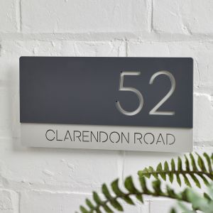 Custom Contemporary House Sign, Contemporary Signs UK