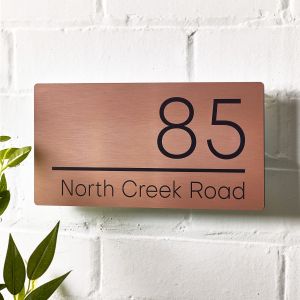 Custom Contemporary House Sign, Contemporary Signs UK